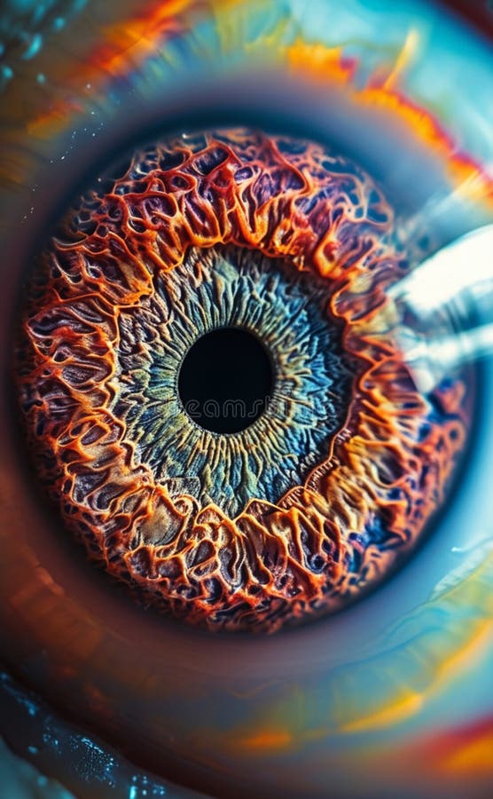 An Eye with a Large Pupil in it Stock Illustration - Illustration of ...