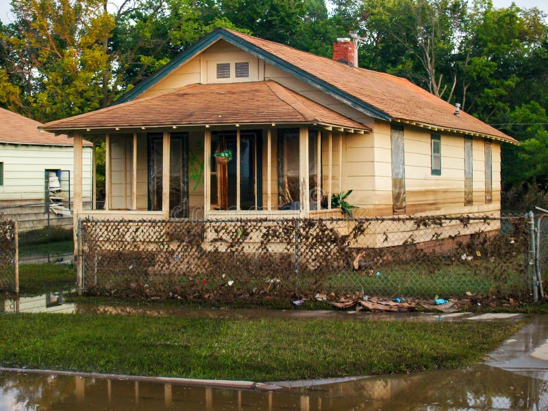 Flooded Home stock image. Image of home, ruined, muddy - 175003503