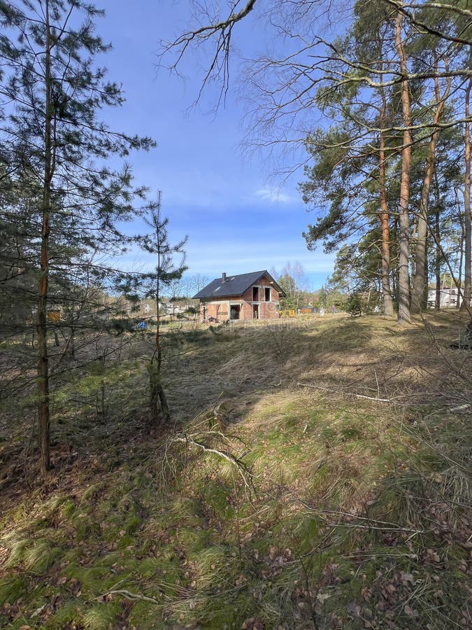 A Single-family House Built of Ceramic Blocks with a Tile Roof in a ...