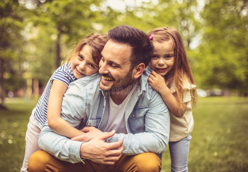 Hug and happy. stock photo. Image of little, daughters - 120399242