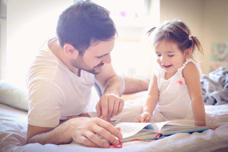 Single Father Spending Time with His Daughter. Stock Photo - Image of ...