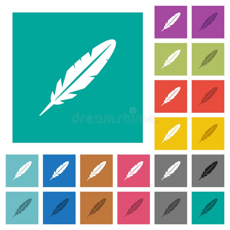 Single Feather Colored Stock Illustrations – 561 Single Feather Colored ...