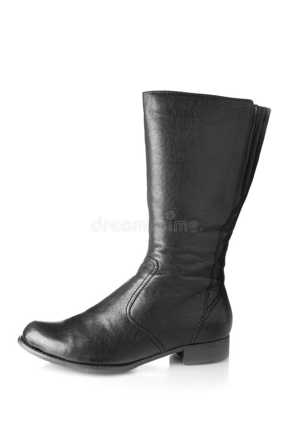 Female Leg in a Boot on the Road Stock Photo - Image of action, step ...