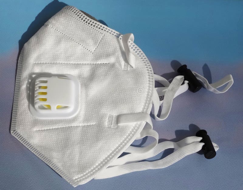 Single FFP2 or FFP3 Protection Face Mask with Air Valve Stock Image ...