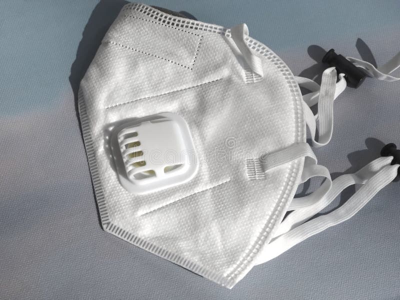 Single FFP2 or FFP3 Protection Face Mask with Air Valve Stock Photo ...