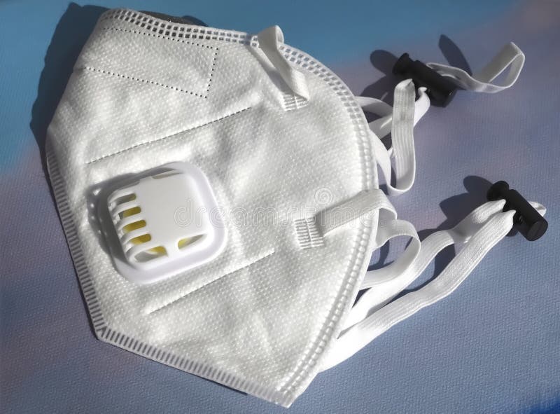 Single FFP2 or FFP3 Protection Face Mask with Air Valve Stock Image ...