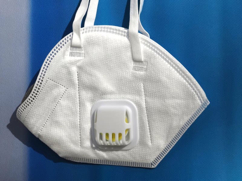 Single FFP2 or FFP3 Protection Face Mask with Air Valve Stock Photo ...