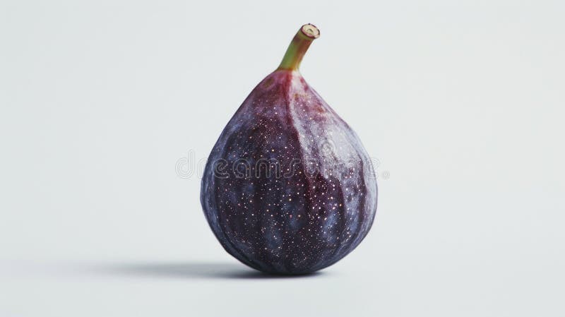 A Single Fig Sitting on a White Surface, Ready for Use in Various ...