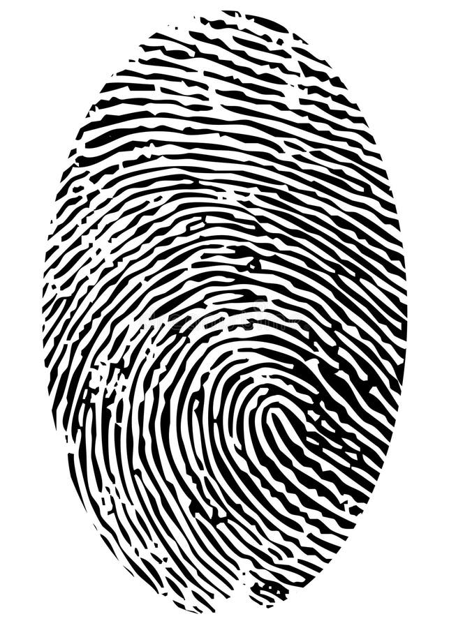 Single fingerprint stock illustration. Illustration of security - 2694308