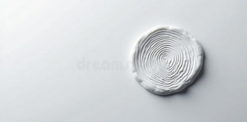 Single Fingerprint on a Smooth White Porcelain Surface, Fingerprint ...