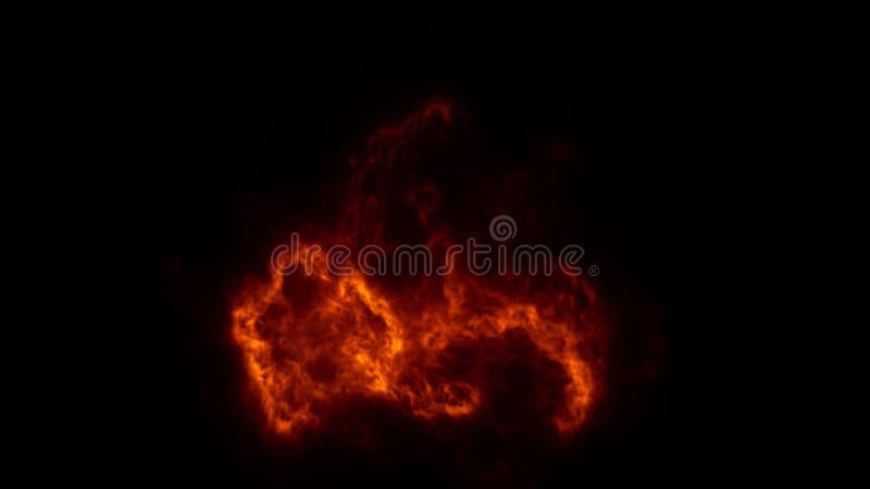 Single Fire Flame Animation Big Size Graphic Element. Alpha Channel ...