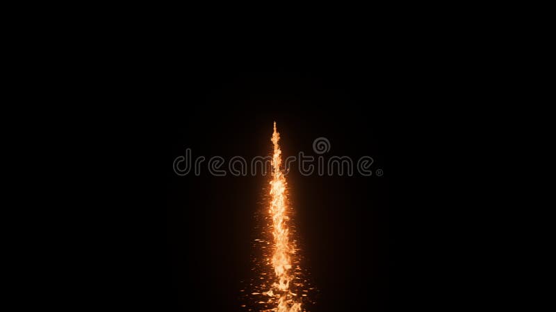 Single Fire Trail. Burning Trail. Fire Trail on Road Stock Footage ...