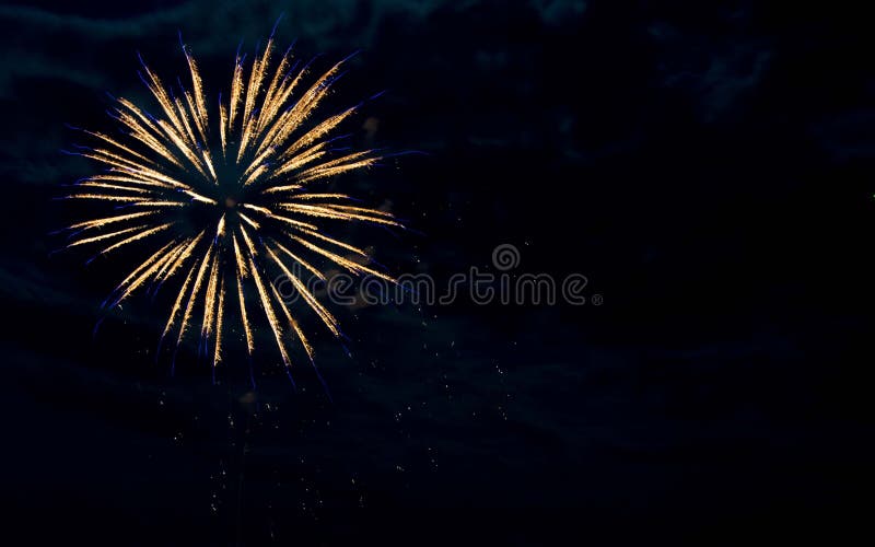 Single Red Firework Explosion Stock Photo - Image of july, celebration ...