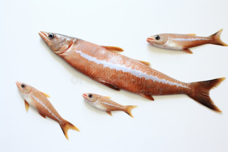 Single Fish Isolated on Plain White Background for Optimal Search ...