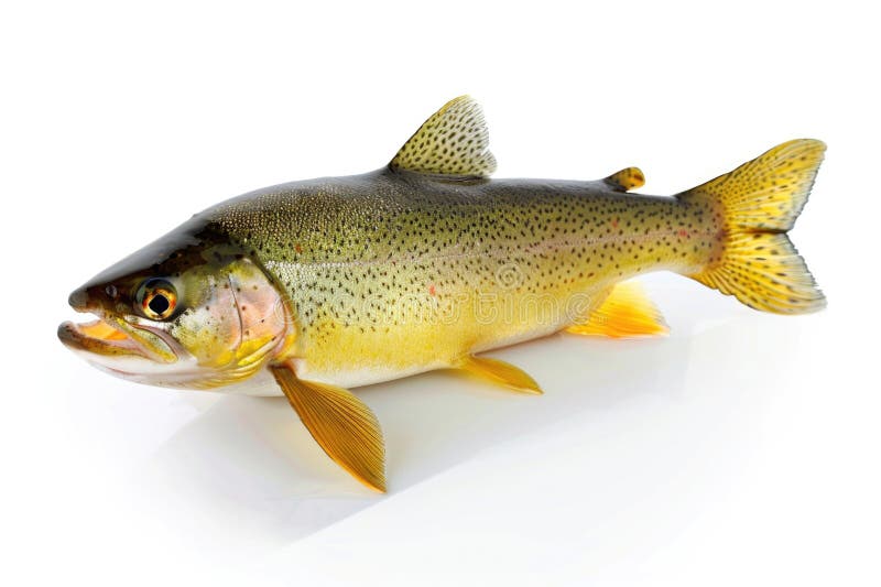 A Single Fish Lying on a White Surface, Great for Food or Medicine ...