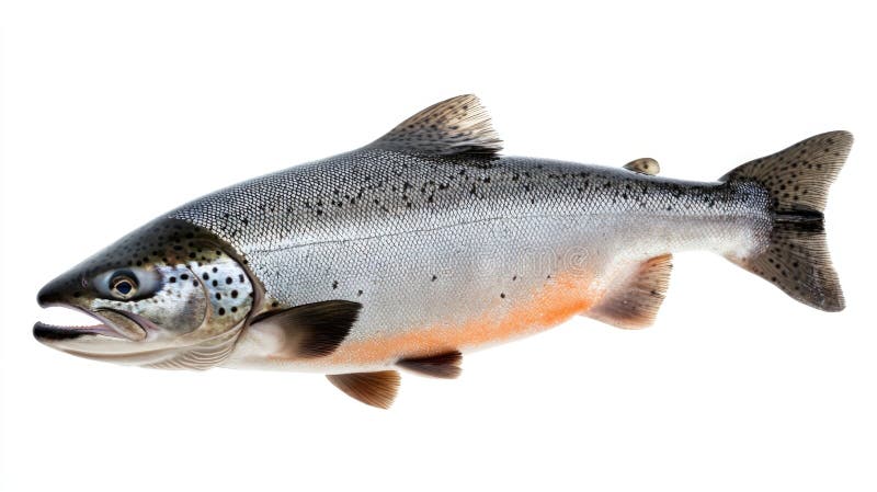 A Single Fish Suspended Mid-air, Defying Gravity Stock Illustration ...