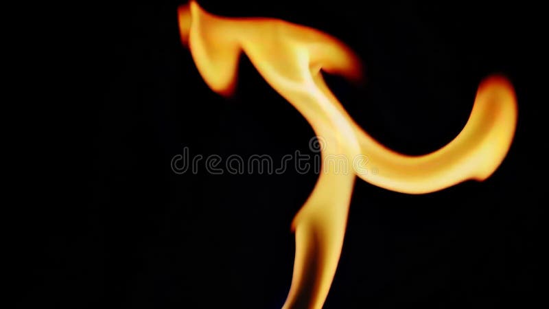Single Flame on Black Background, Minimalistic and Abstract Design ...