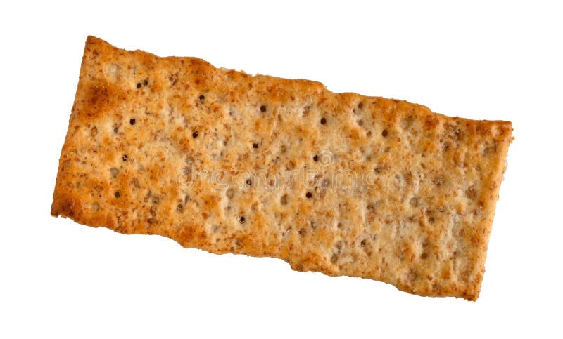 Single Flatbread Salted Multigrain Cracker Stock Image - Image of ...