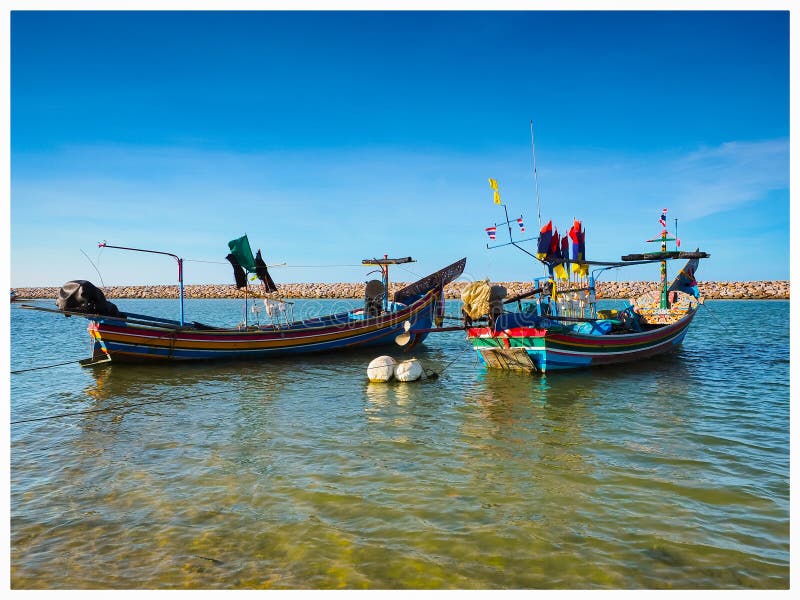 A Single Floating Ship in the Middle of the Sea Stock Image - Image of ...