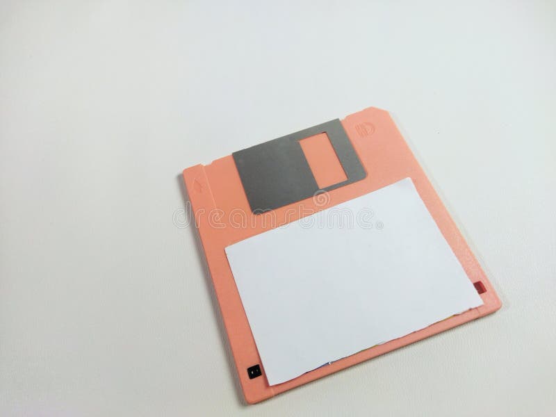A Single Floppy Disk, Isolated on White Stock Photo - Image of color ...