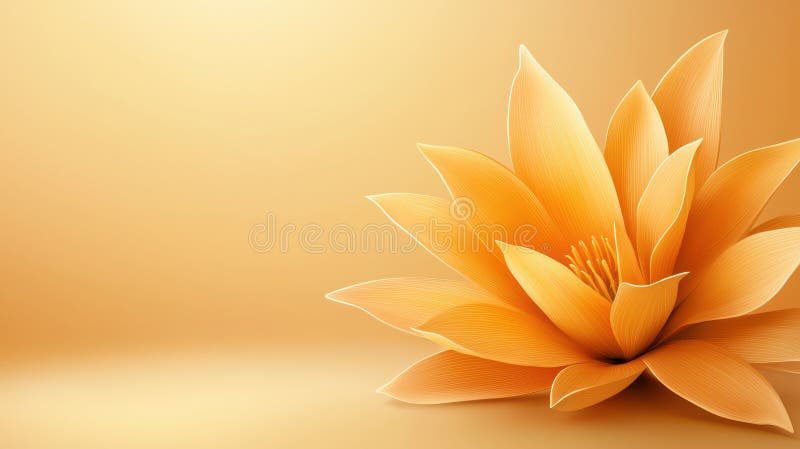 Single Flower on Beige Backdrop, Minimalist Floral Photography Study ...