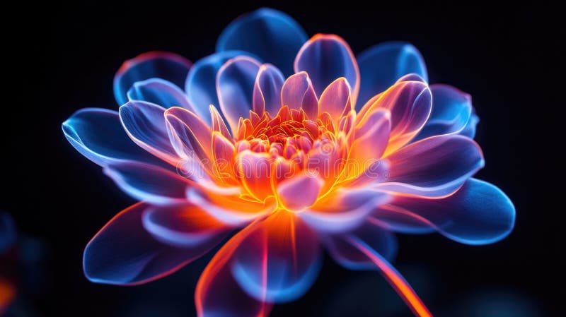 Close-up of Flower on Black Background Stock Photo - Image of outdoor ...