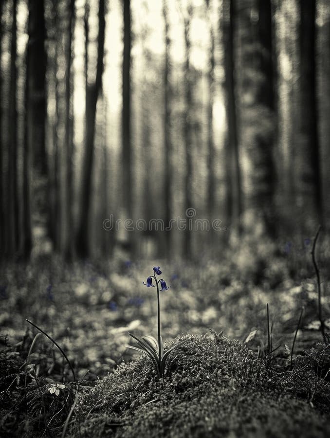 Single Flower in Forest stock photo. Image of serene - 376695104