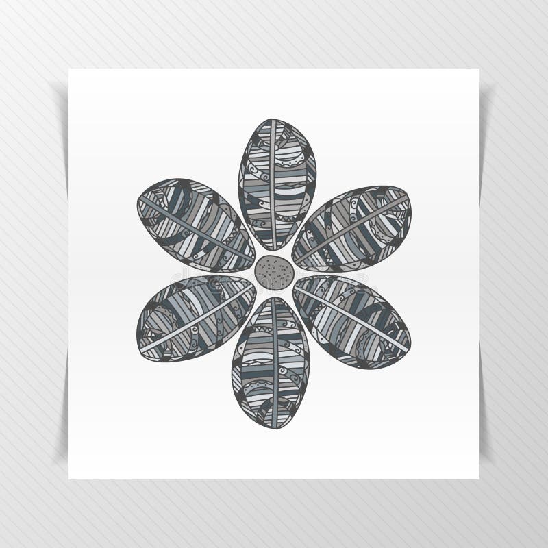 Single Flower Pattern stock vector. Illustration of design - 58049496