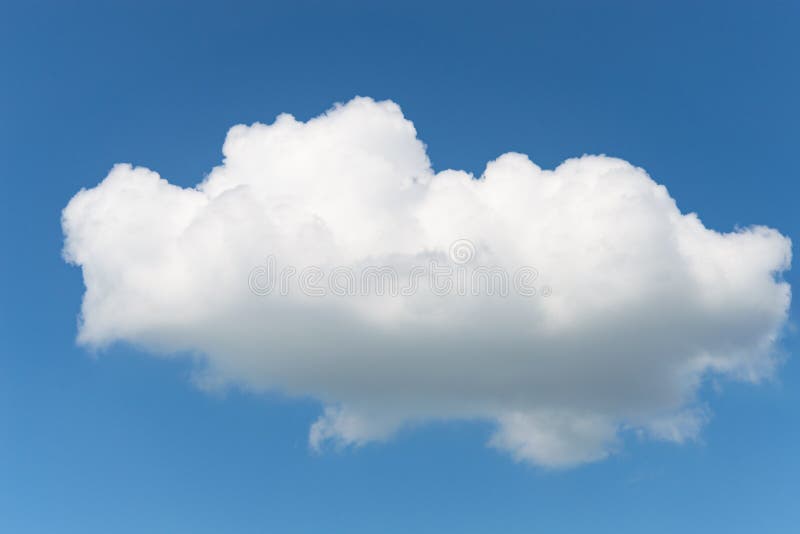 Single Fluffy Cumulus Cloud Stock Image - Image of lightweight, climate ...