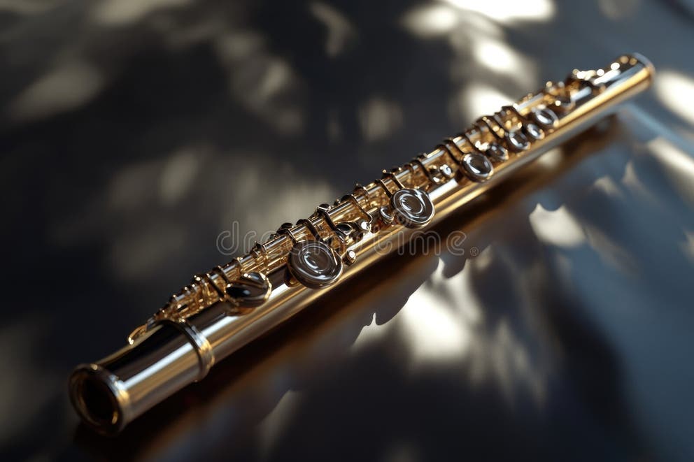 A Single-flute Instrument Sitting on a Smooth Surface, Ready for Use ...