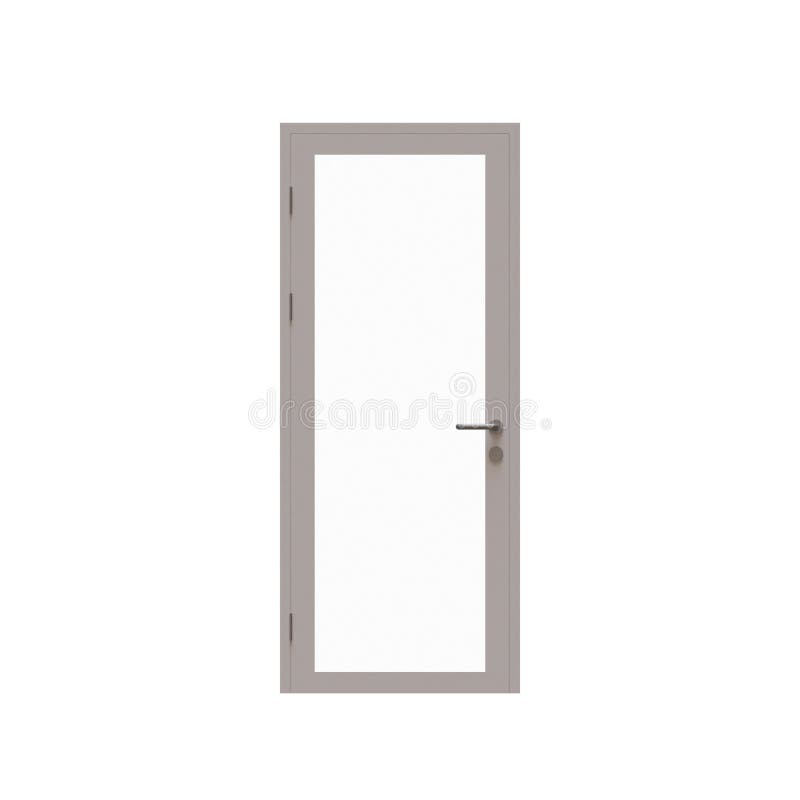 Single Framed Glass Door 3D Render Illustration Element 04 Stock Photo ...