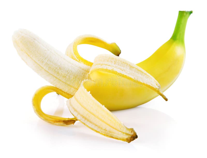 Single Fresh Banana Fruit Isolated Stock Image - Image of fresh, object ...