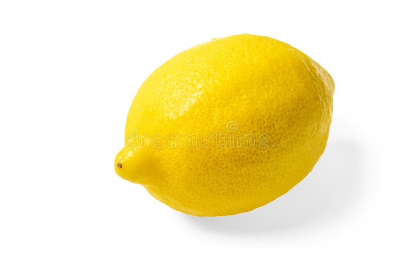 Single fresh lemon stock photo. Image of isolated, color - 57628448
