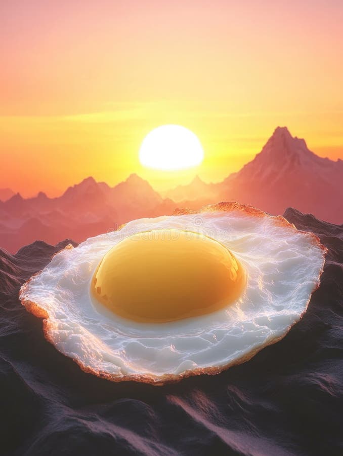 Fried Egg on Water stock image. Image of calm, peaceful - 388008563