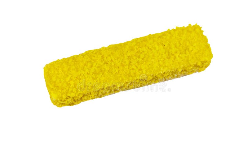 Single Frozen Fish Finger Isolated on White Background Stock Photo ...