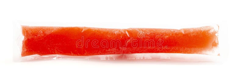 A Single Frozen Ice Pop Popsicle Isolated on a White Background Stock ...