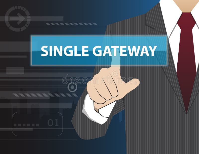 Single gateway stock vector. Illustration of gateway - 60445273