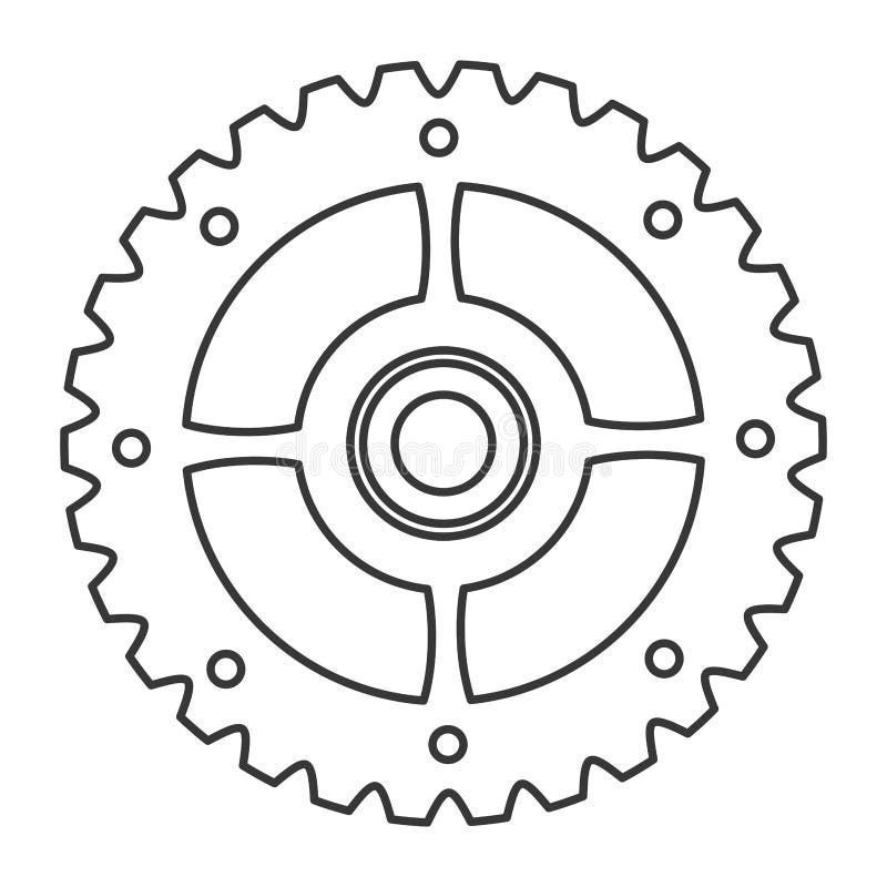 Single gear icon stock illustration. Illustration of gears - 73383777