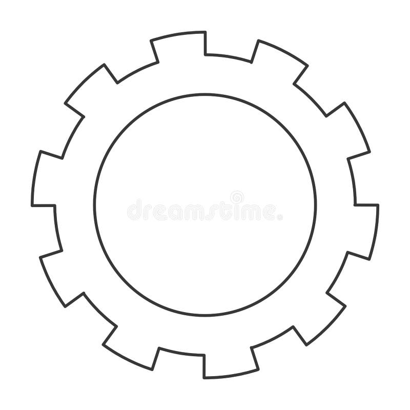 Single gear icon stock illustration. Illustration of gears - 73661188