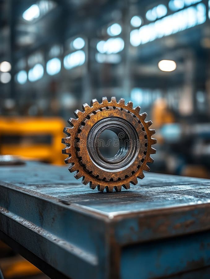 Single Gear Metal Workbench Industrial Workshop Stock Photos - Free ...