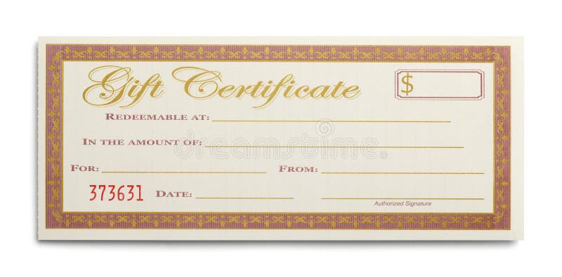 Gold Gift Certificate (Voucher) Template. Pattern Stock Vector ...