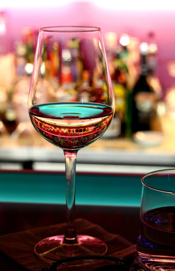 Single glass of wine stock image. Image of dinner, barrel - 1041679