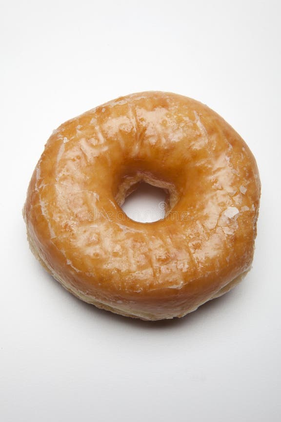 Single Glazed Doughnut stock image. Image of junk, item - 18887853