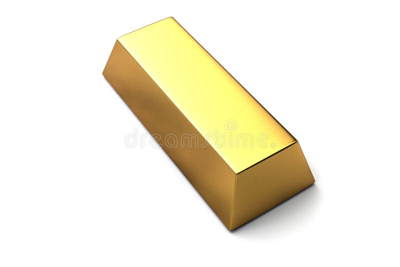 Single gold bar stock illustration. Illustration of buillon - 18611718
