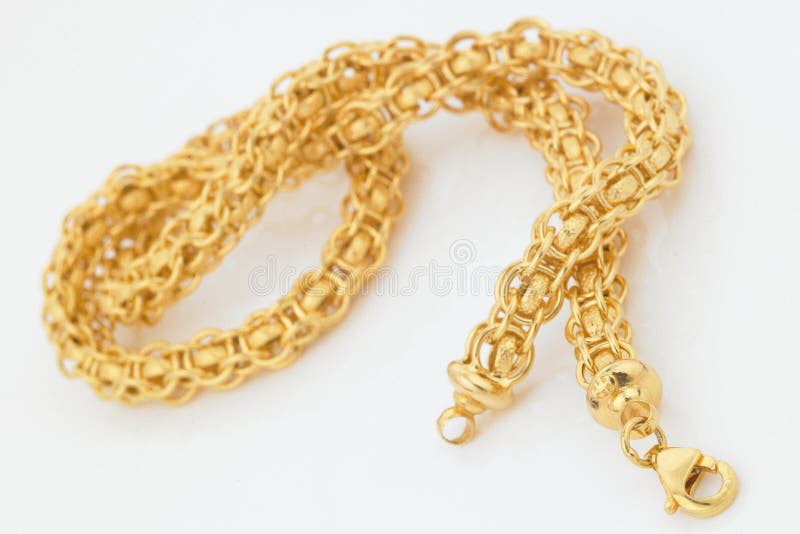 Single gold chain stock image. Image of indoor, presents - 8385721