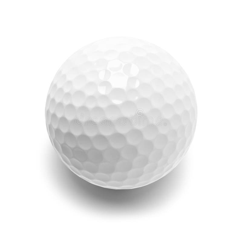 Single Golf Ball stock image. Image of copy, isolated - 142080055