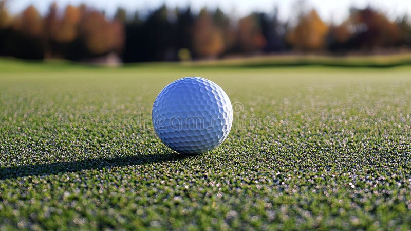 A Single Golf Ball and Tee Placed Neatly on a Clean Surface, Leaving ...