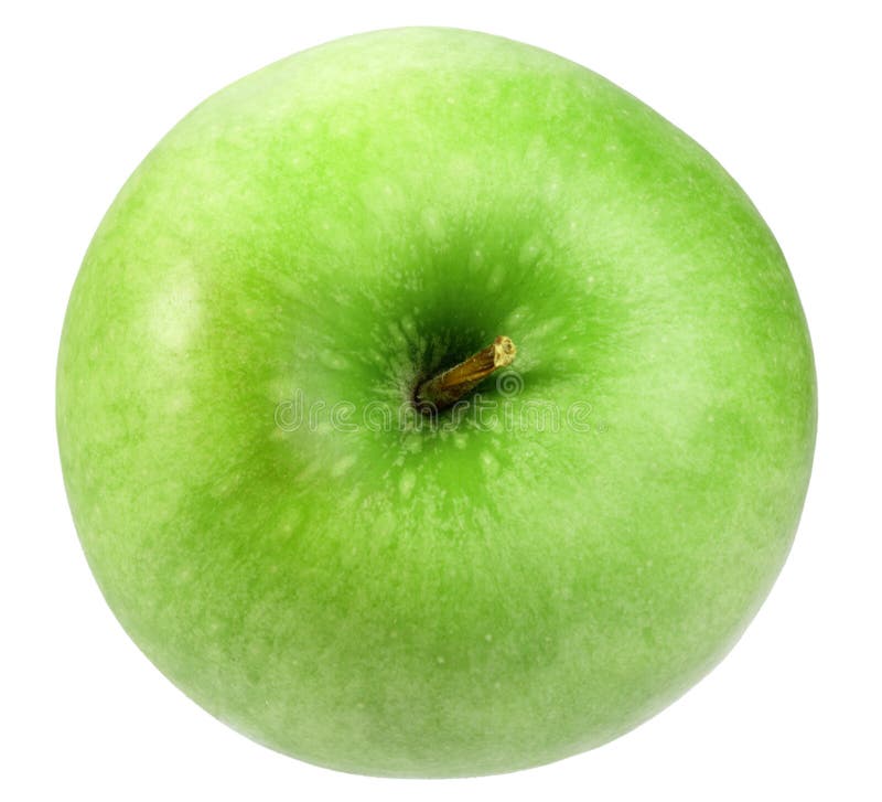 Single a green apple stock photo. Image of apple, lifestyle - 15954140