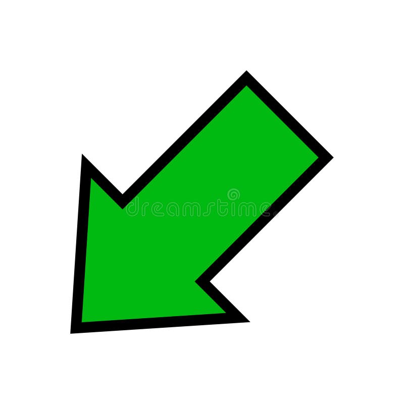 Red Arrow and Diagonal Arrow Sign for Map, Arrow Button for Graphic ...