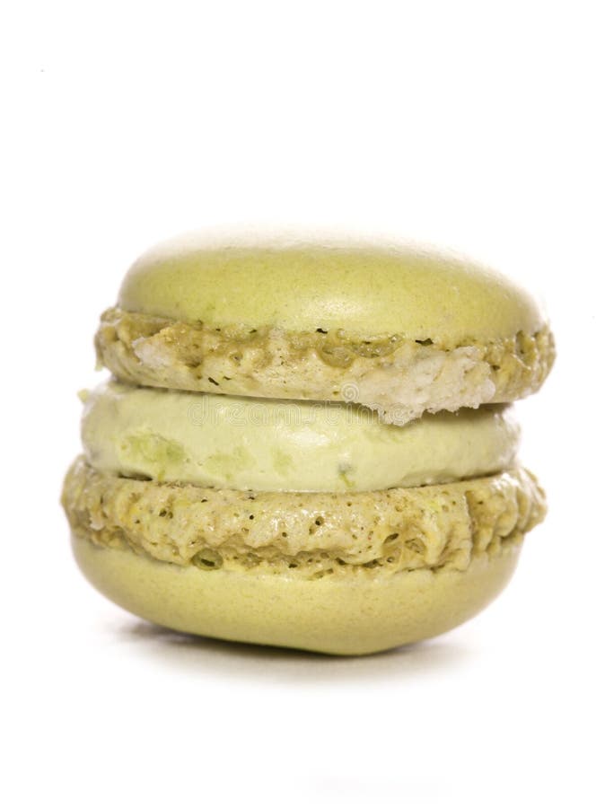 Single green macaroon stock image. Image of snack, sweet - 37769367